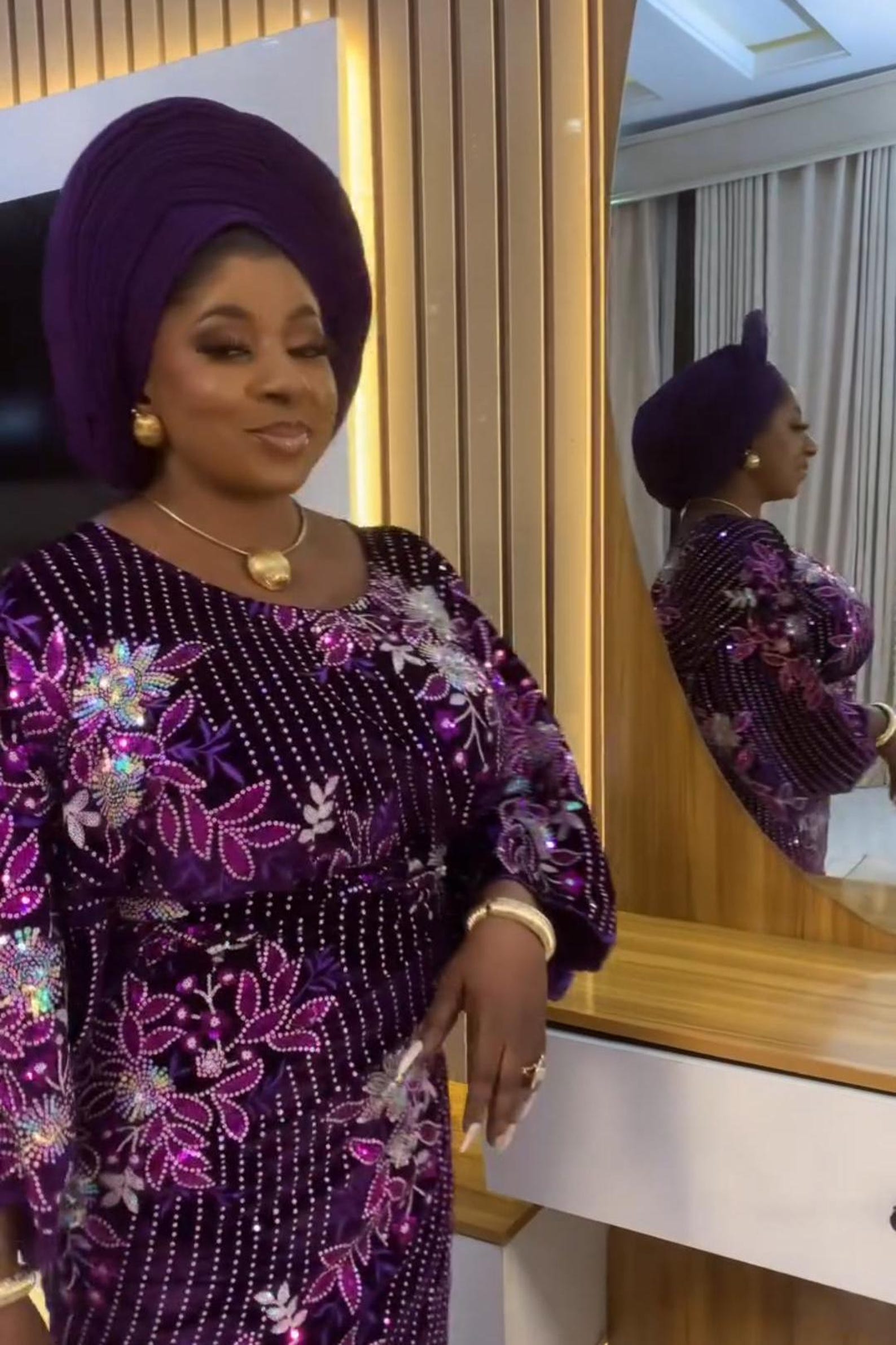 Aso Ebi Wedding Guest, Exquisite Complete Iro & Buba Set, Nigerian ...