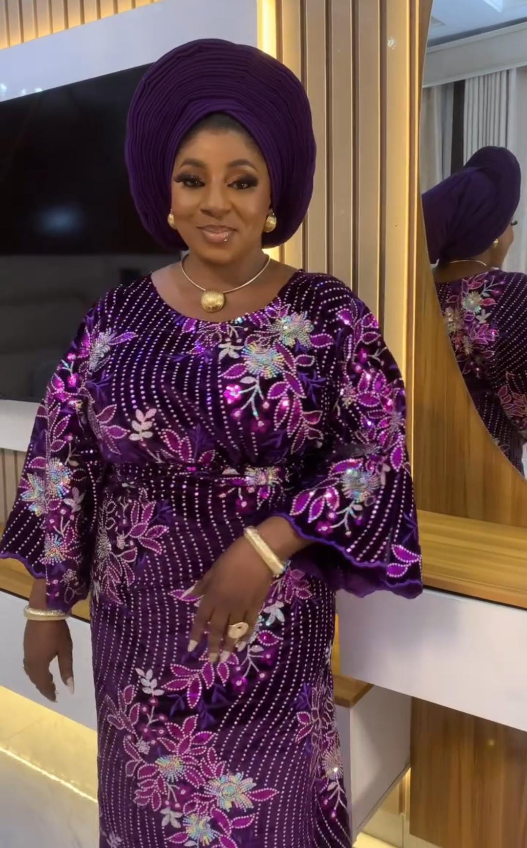 Aso Ebi Wedding Guest, Exquisite Complete Iro & Buba Set, Nigerian ...