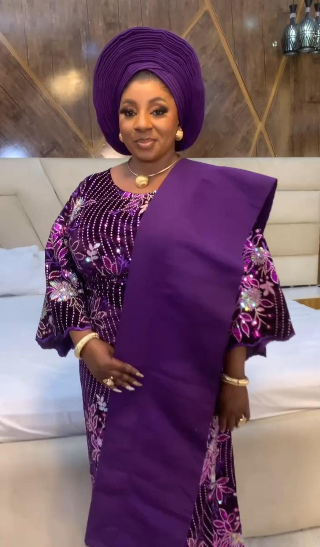 Aso Ebi Wedding Guest, Exquisite Complete Iro & Buba Set, Nigerian ...