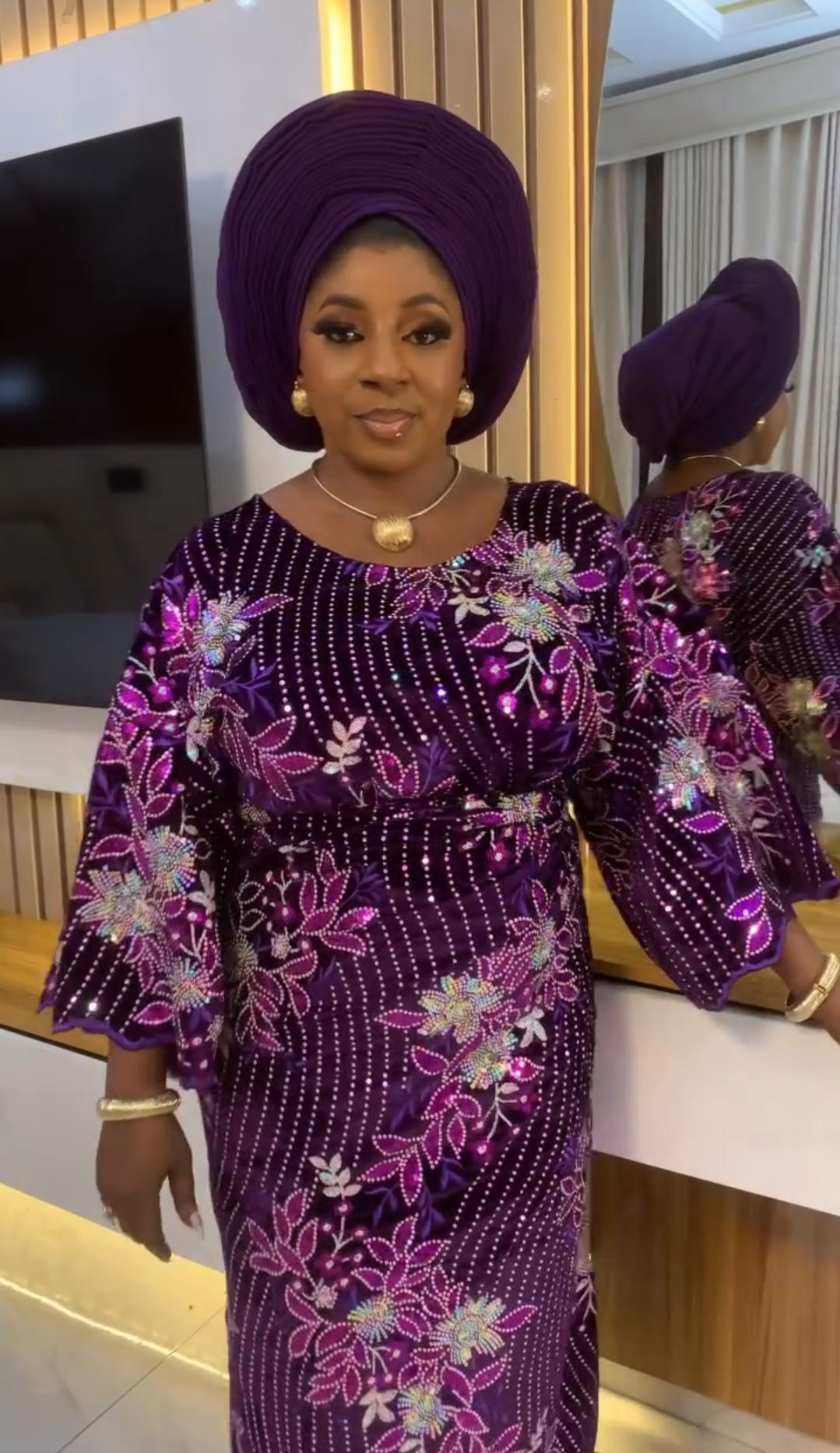 Aso Ebi Wedding Guest, Exquisite Complete Iro & Buba Set, Nigerian ...