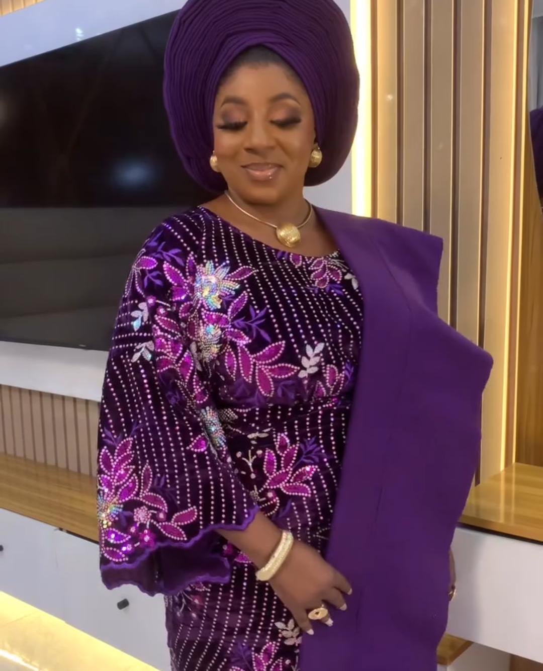 Aso Ebi Wedding Guest, Exquisite Complete Iro & Buba Set, Nigerian ...