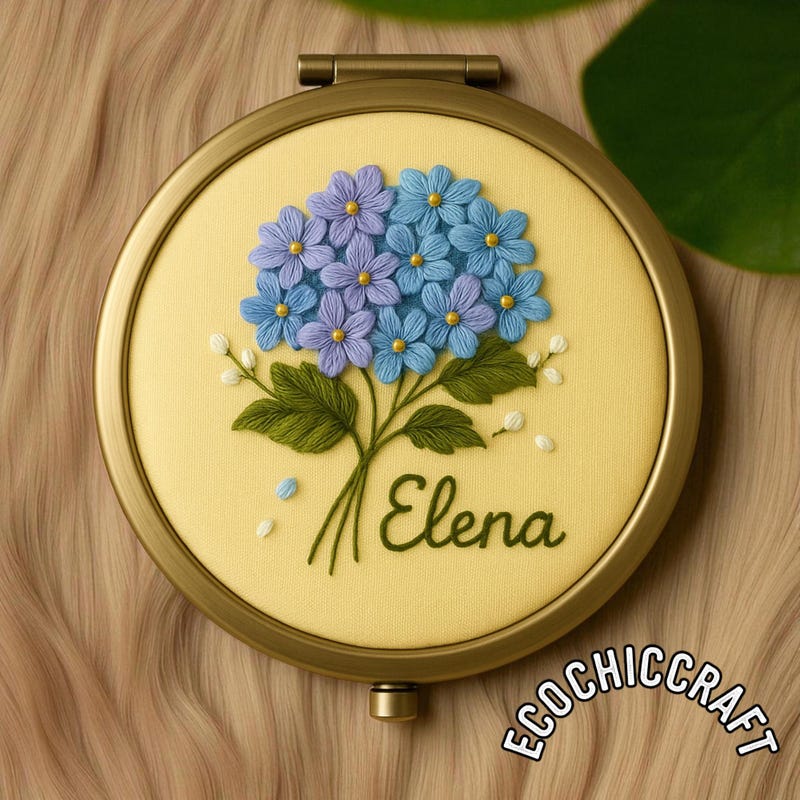 Hydrangea Blue Mirror - Etsy