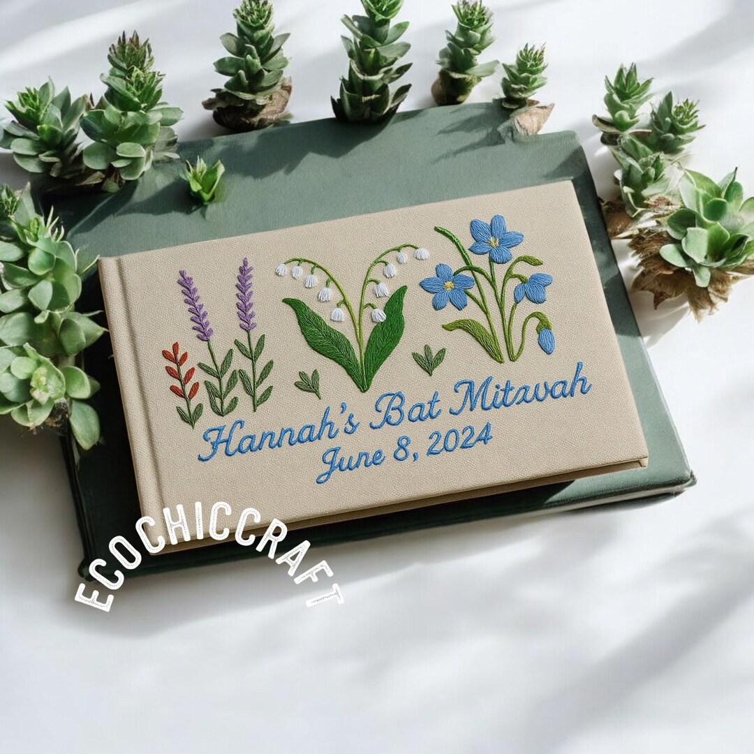 Hand Embroidered Legos Wedding Guest Book Alternative, Violet & Lily of ...