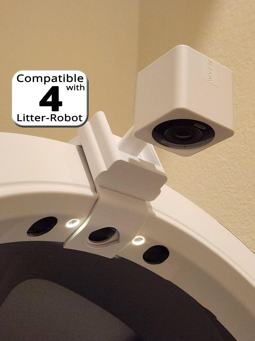 Litter-robot 4 Wyze Camera Mount - Compatible With Wyze Cam V3/v4/og ...