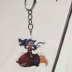Assorted 2" Acrylic League of Legends Chibi Champion Keychains Ahri ...