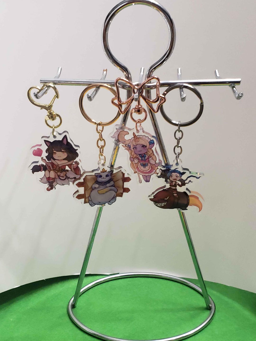 Assorted 2" Acrylic League of Legends Chibi Champion Keychains Ahri ...