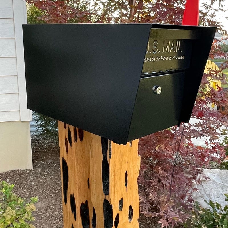 Wood Mailbox Post - Etsy