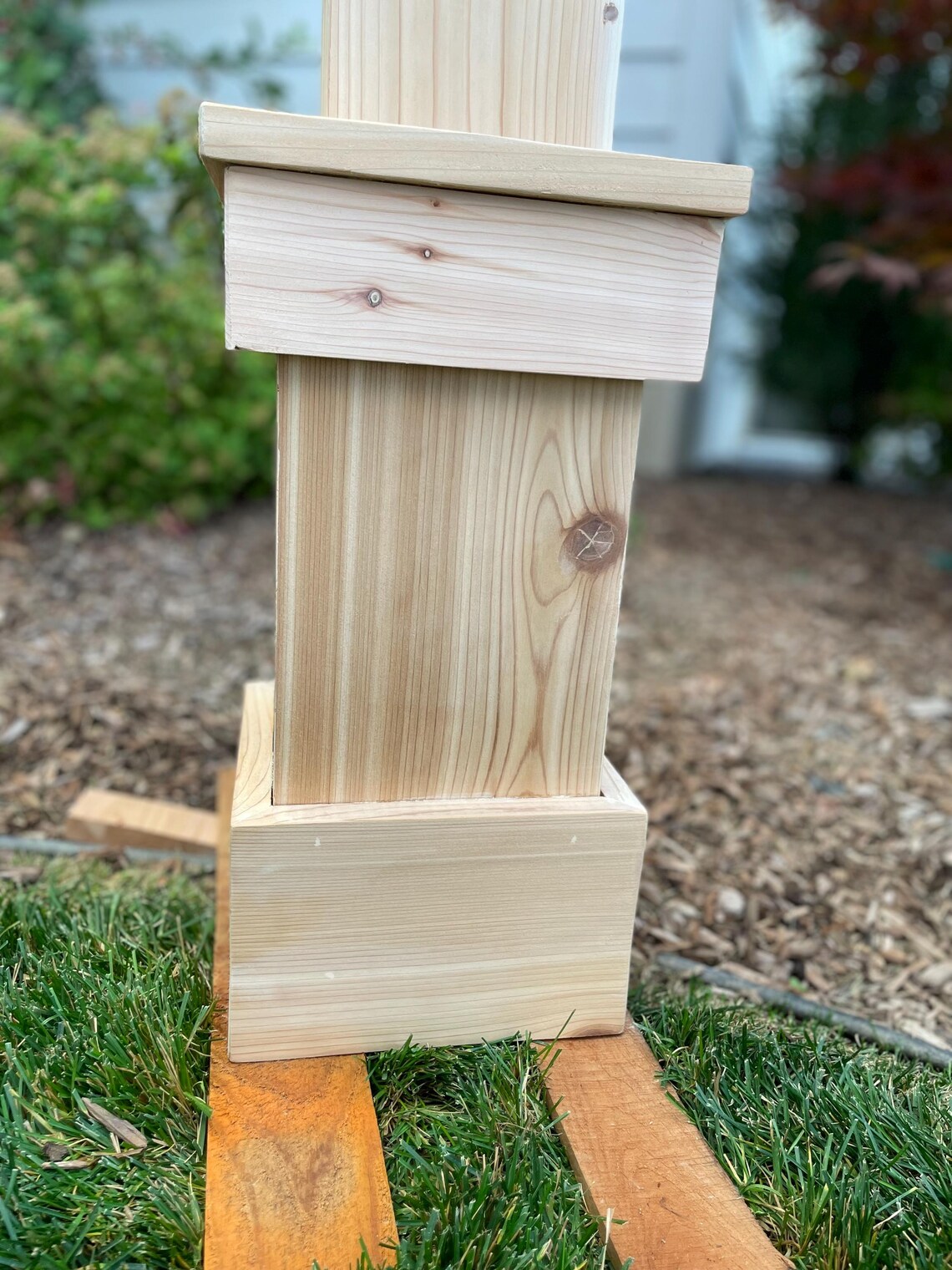 Cedar Mailbox Post, Custom Mailbox, Custom Cedar Post, Craftsman ...