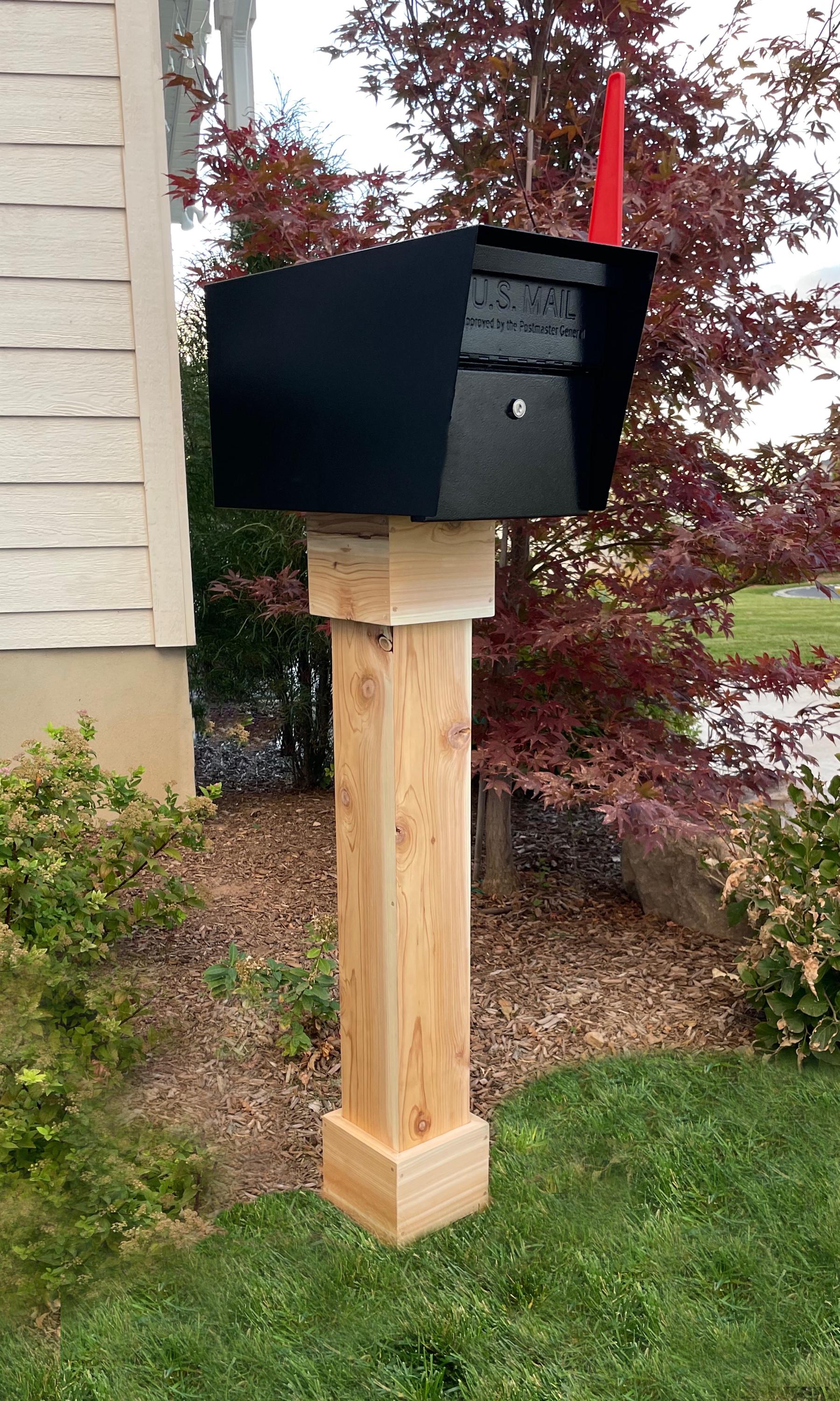 Cedar Mailbox Post, Custom Mailbox, Custom Cedar Post, Craftsman ...