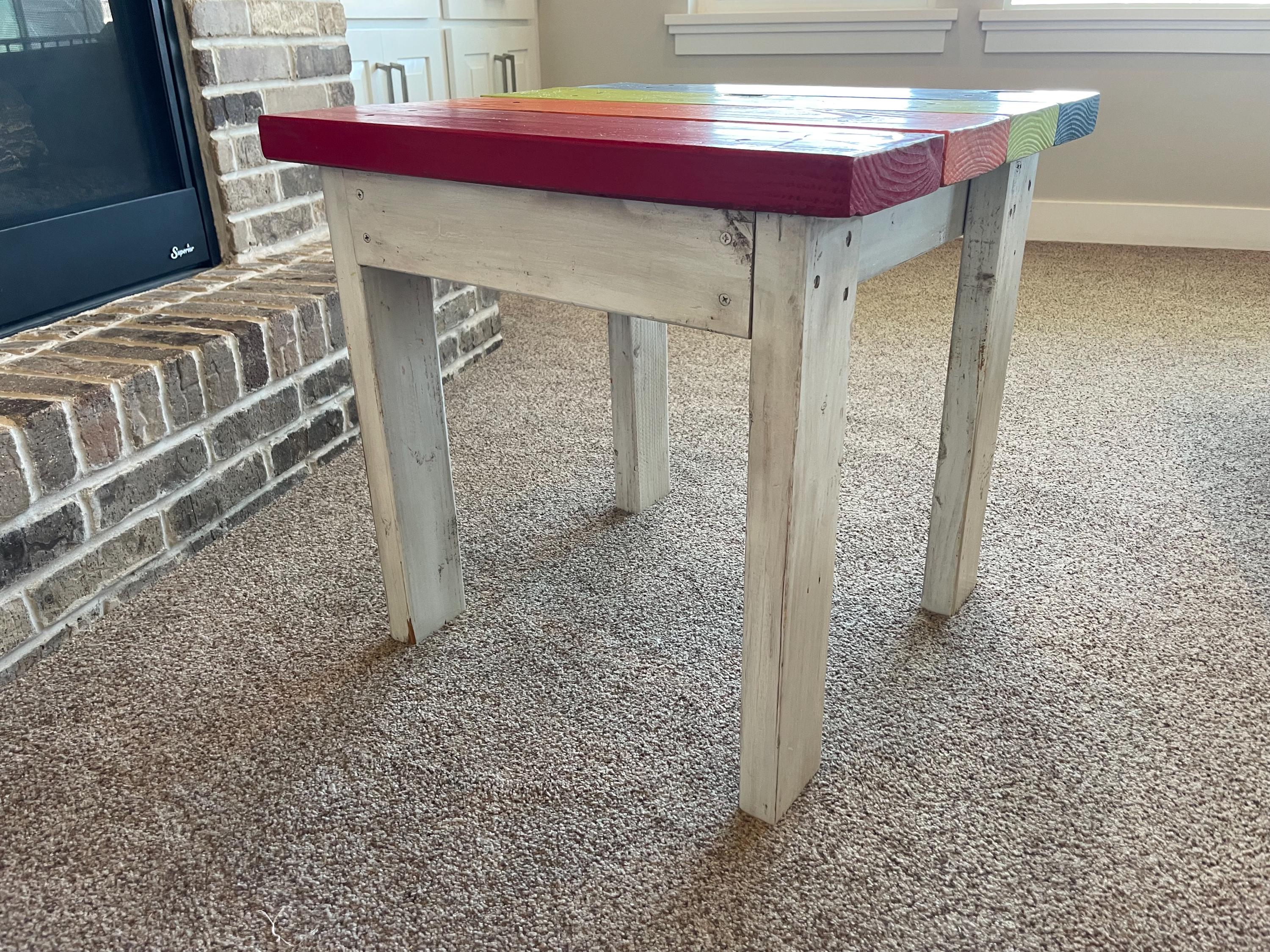 Kids Table, Custom Wood Table, Playroom Table, Kids Table and Chairs ...