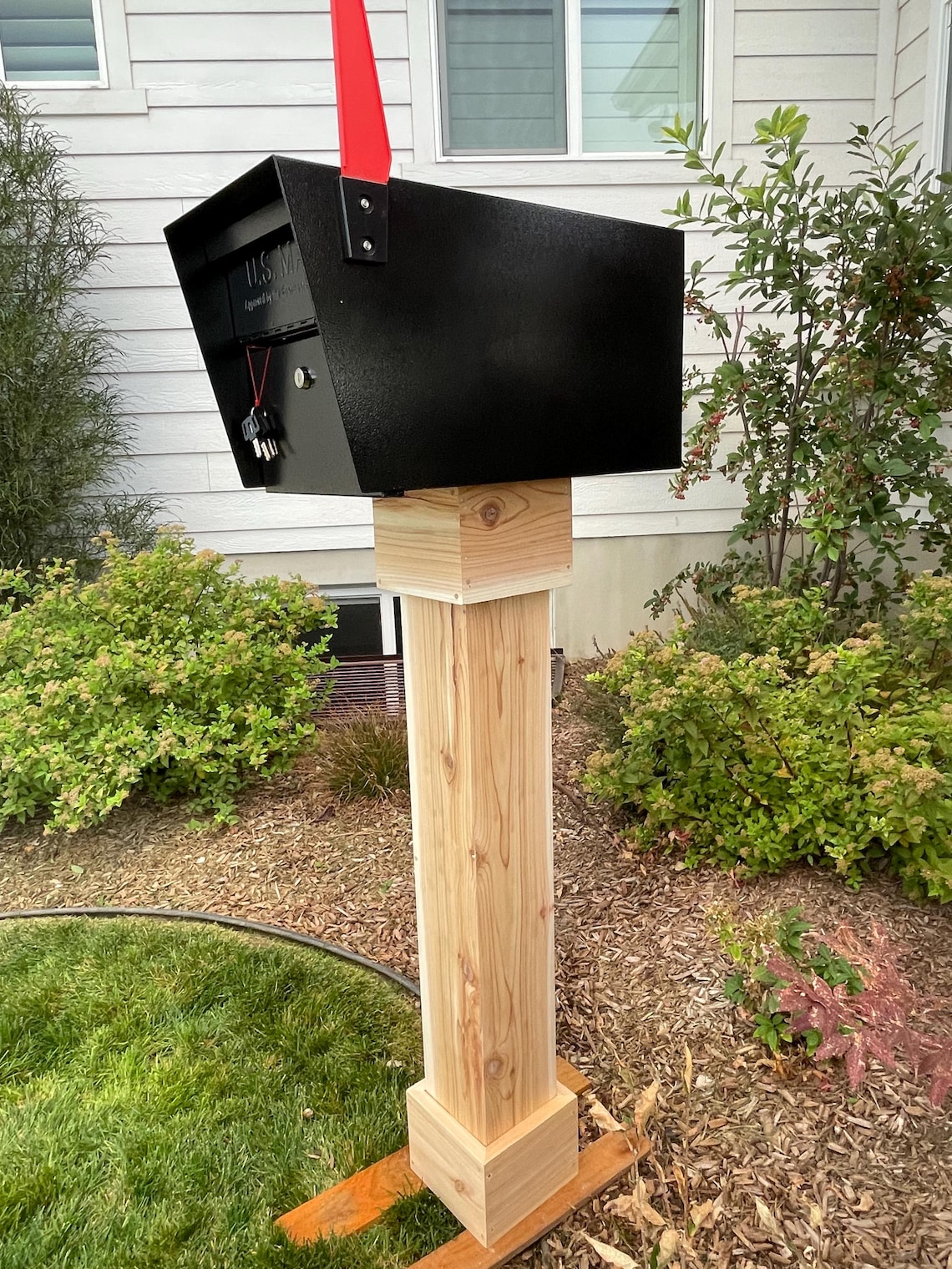 Handmade Cedar Mailbox Post Sleeve: Modern Craftsman Design - Etsy