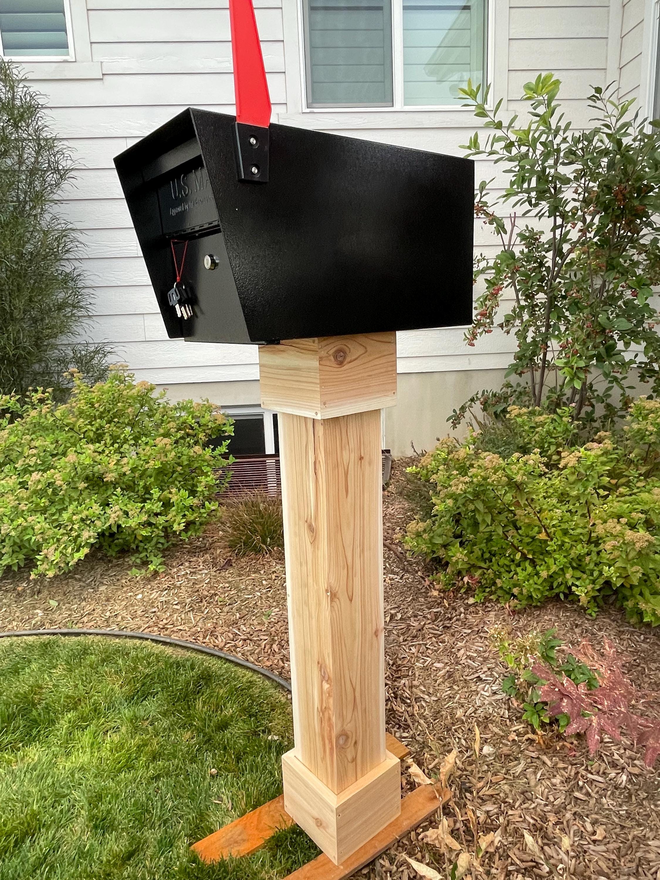 Cedar Mailbox Post, Custom Mailbox, Custom Cedar Post, Craftsman ...