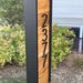 Cedar Address Sign Post: Mid-century Modern Home Address - Etsy