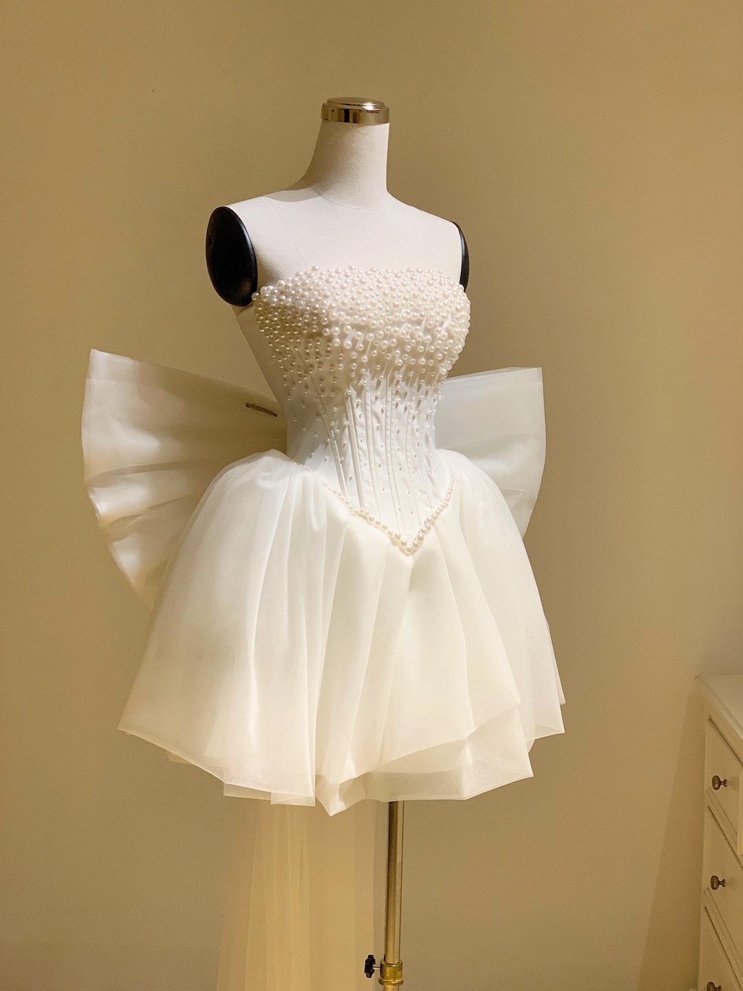 Mini Reception Dress / Mini Wedding Dress / Short Wedding Dress ...