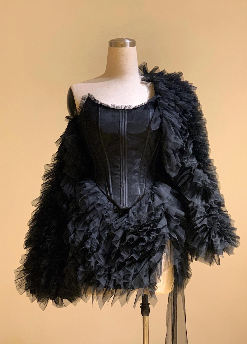 Mystic Noir Set / Gothic Clothes / Gothic Corset / Corset Dress ...