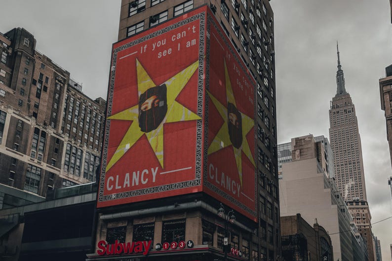 If You Can't See I Am Clancy Poster Design - Etsy