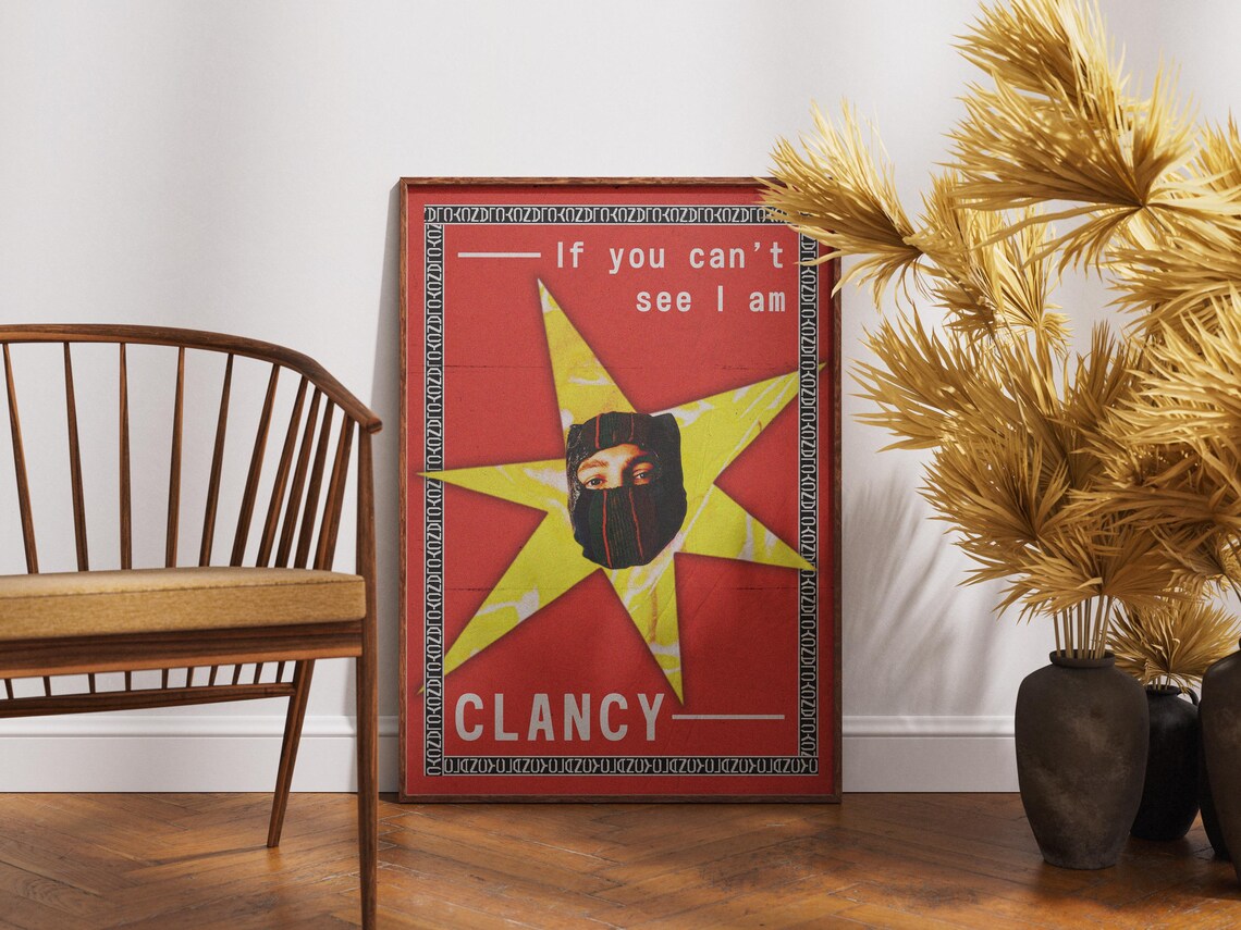 If You Can't See I Am Clancy Poster Design - Etsy
