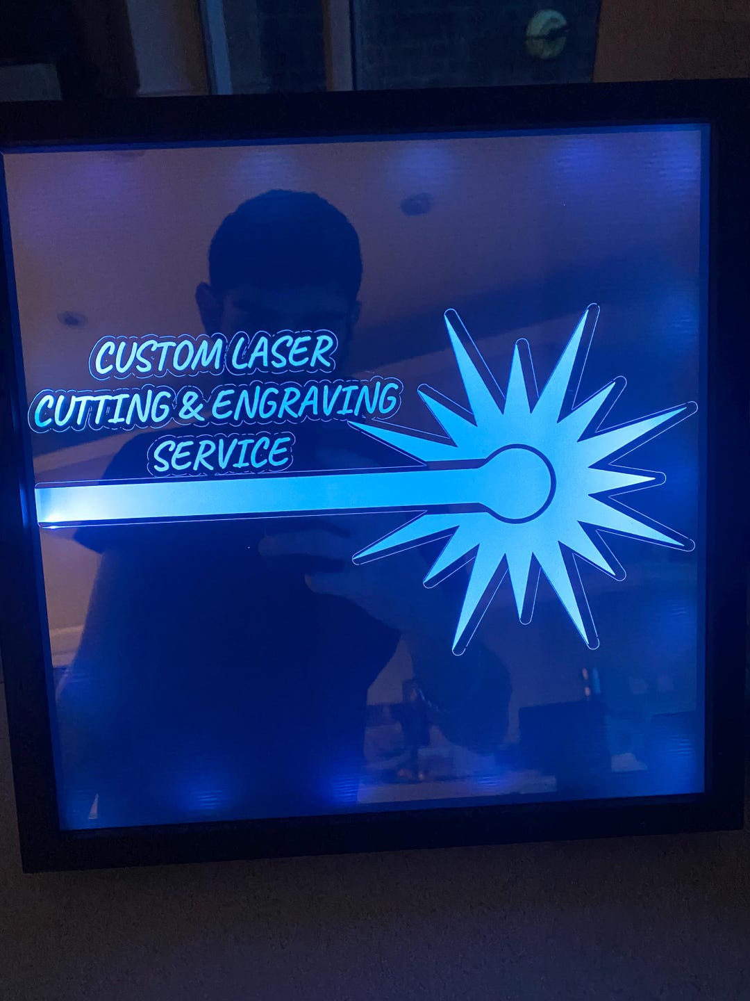 Personalised Mirror Light Box - Etsy