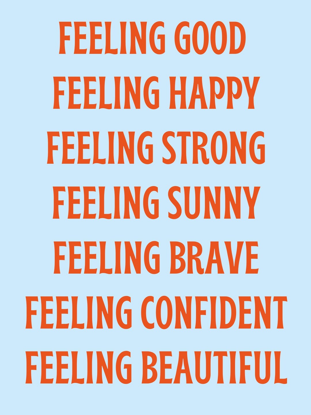 Feeling… Positive Affirmations - Etsy