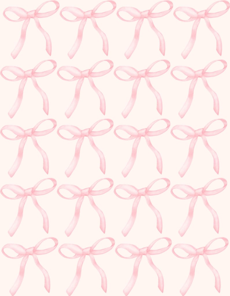 Pink Bow Background - Etsy
