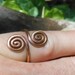 CELTIC SPIRAL RING, Pinky Ring, Ladies Pure Copper Adjustable Arthritis ...