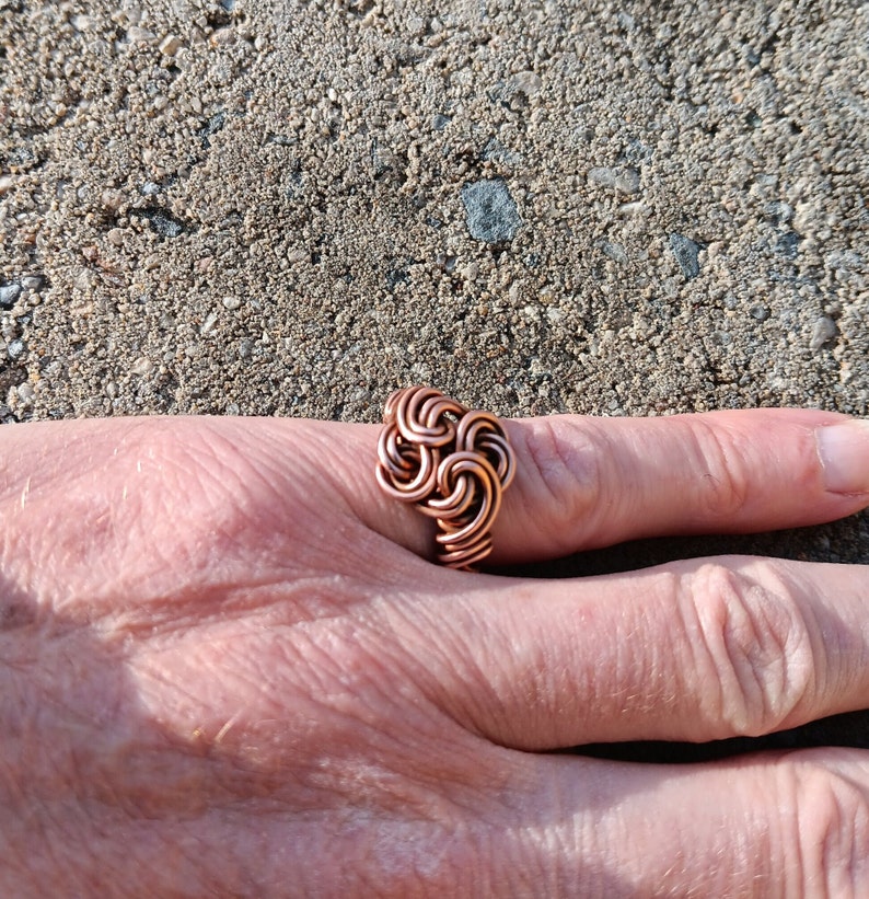 Copper Knot Ring, Men Women & Couples Unity Band, Pure Copper Arthritis ...