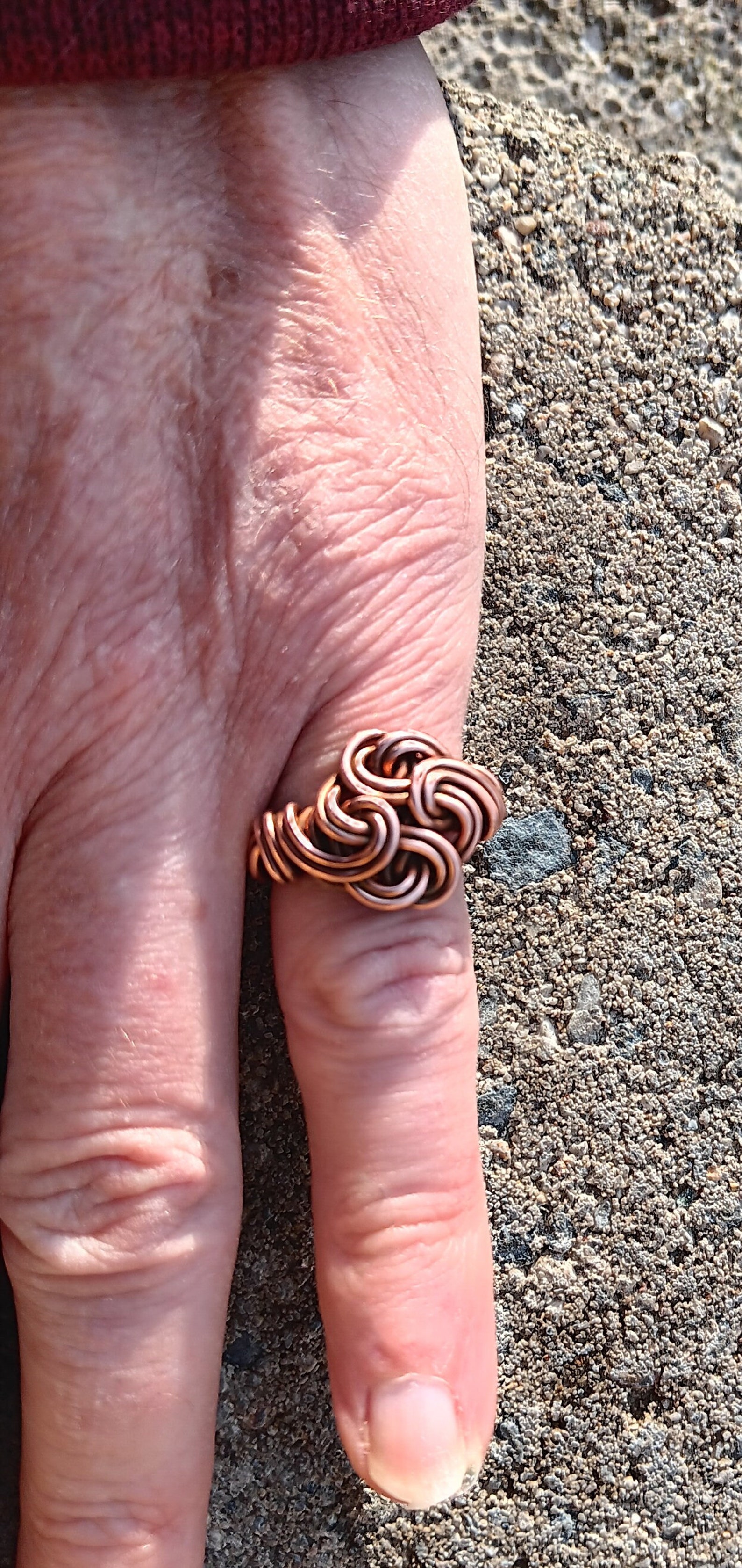 Copper Knot Ring, Men Women & Couples Unity Band, Pure Copper Arthritis ...