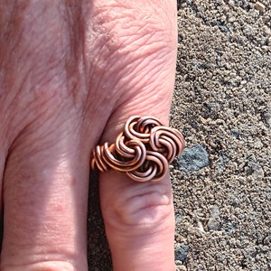 Copper Knot Ring, Men Women & Couples Unity Band, Pure Copper Arthritis ...