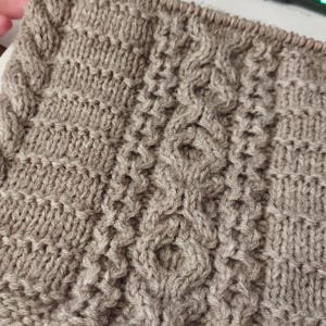 Detailed Knit Pattern PDF, Pattern for a Scarf, Sweater, Fall/winter ...