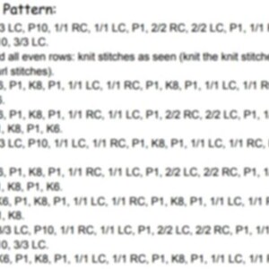 Detailed Knit Pattern PDF, Pattern for a Scarf, Sweater, Fall/winter ...