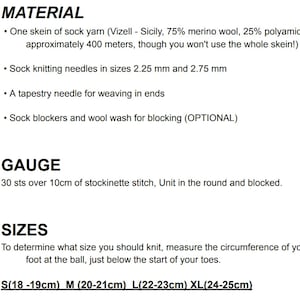 Simple Sock Knitting Pattern PDF. Socks for Beginners PDF. Woollen ...