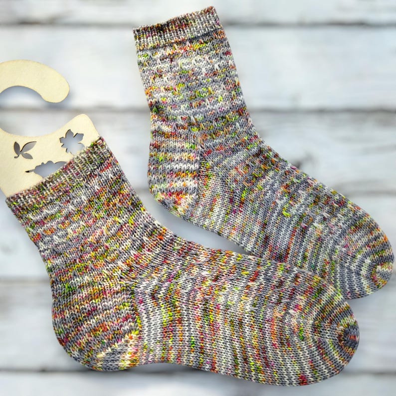 Easy Knit Socks Pattern for Beginners: Unisex Mosaic Stitch (PDF ...