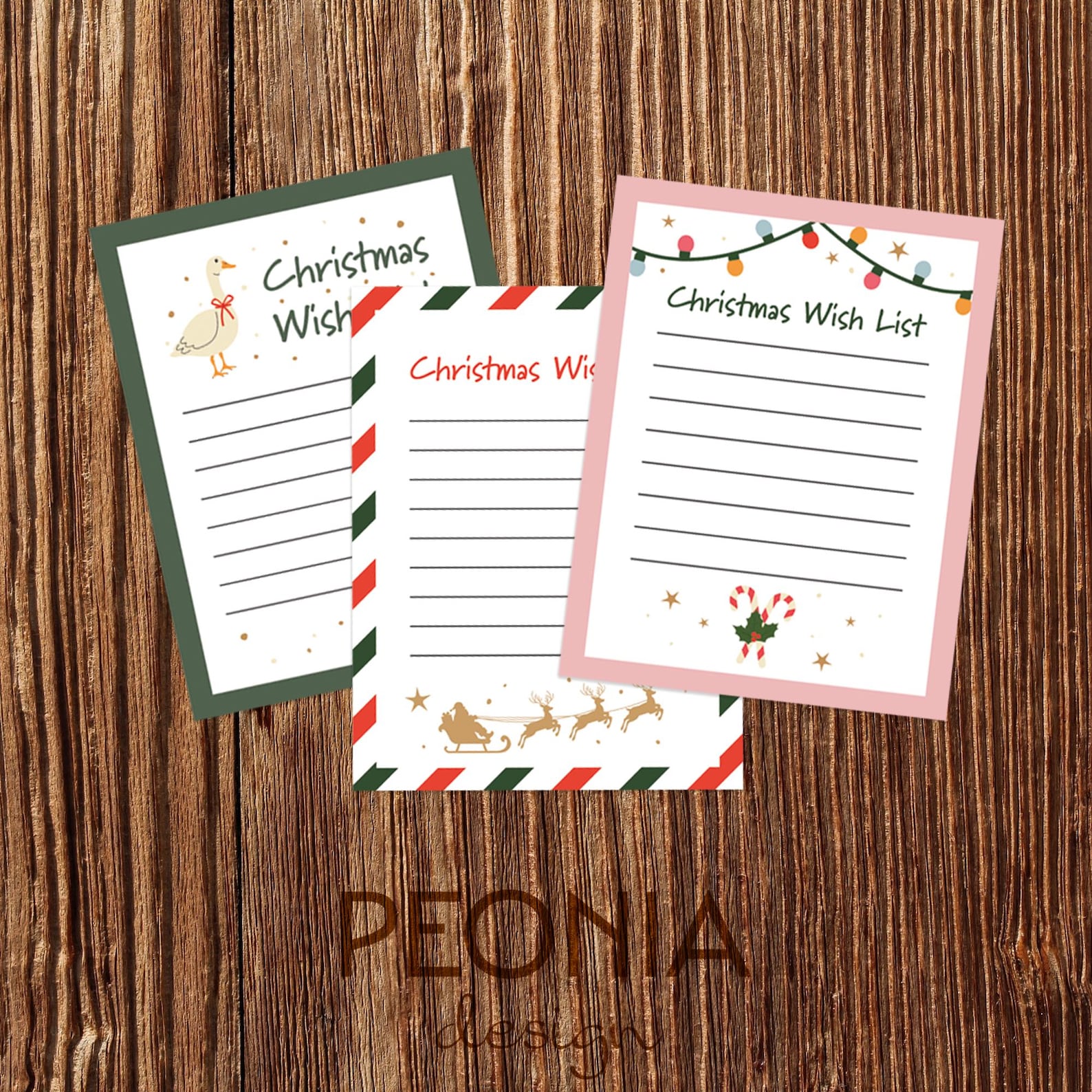 Printable Christmas Wish List, Letter to Santa Printable, HOLIDAY ...