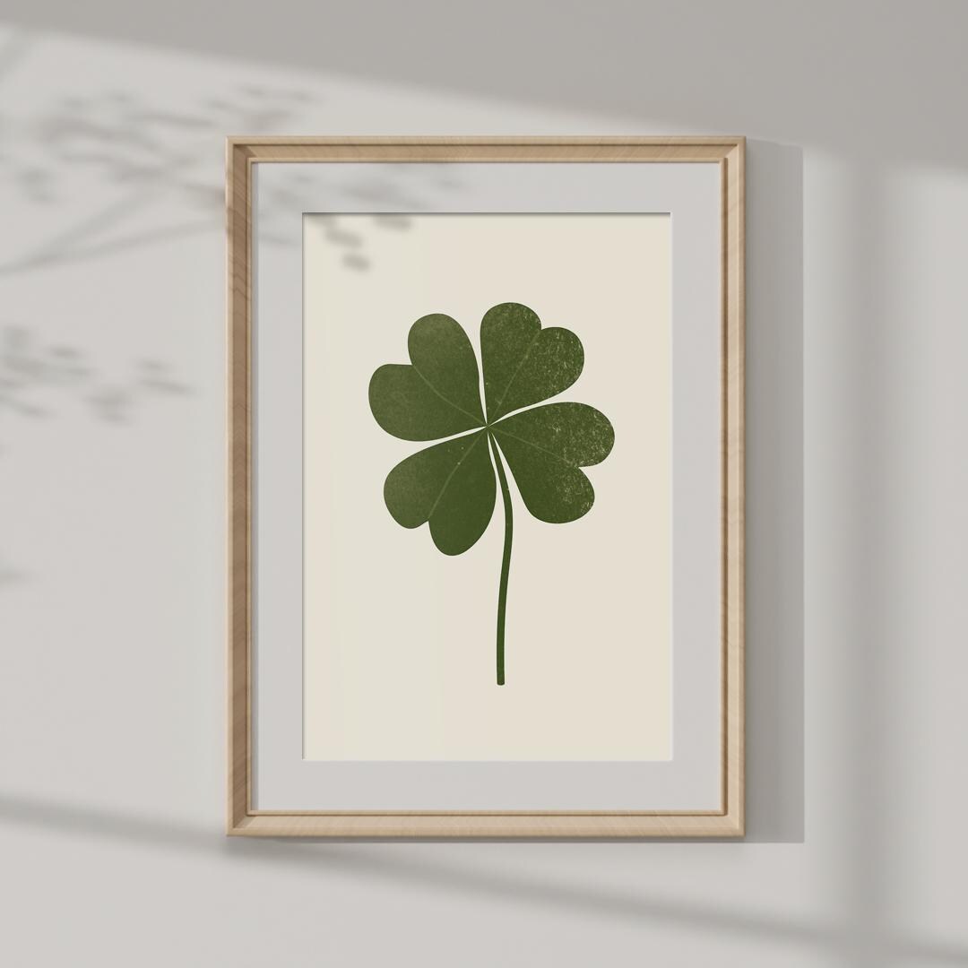 Four-leaf Clover, St. Patrick's Day, Green Shamrock, Clover Leaf Wall ...