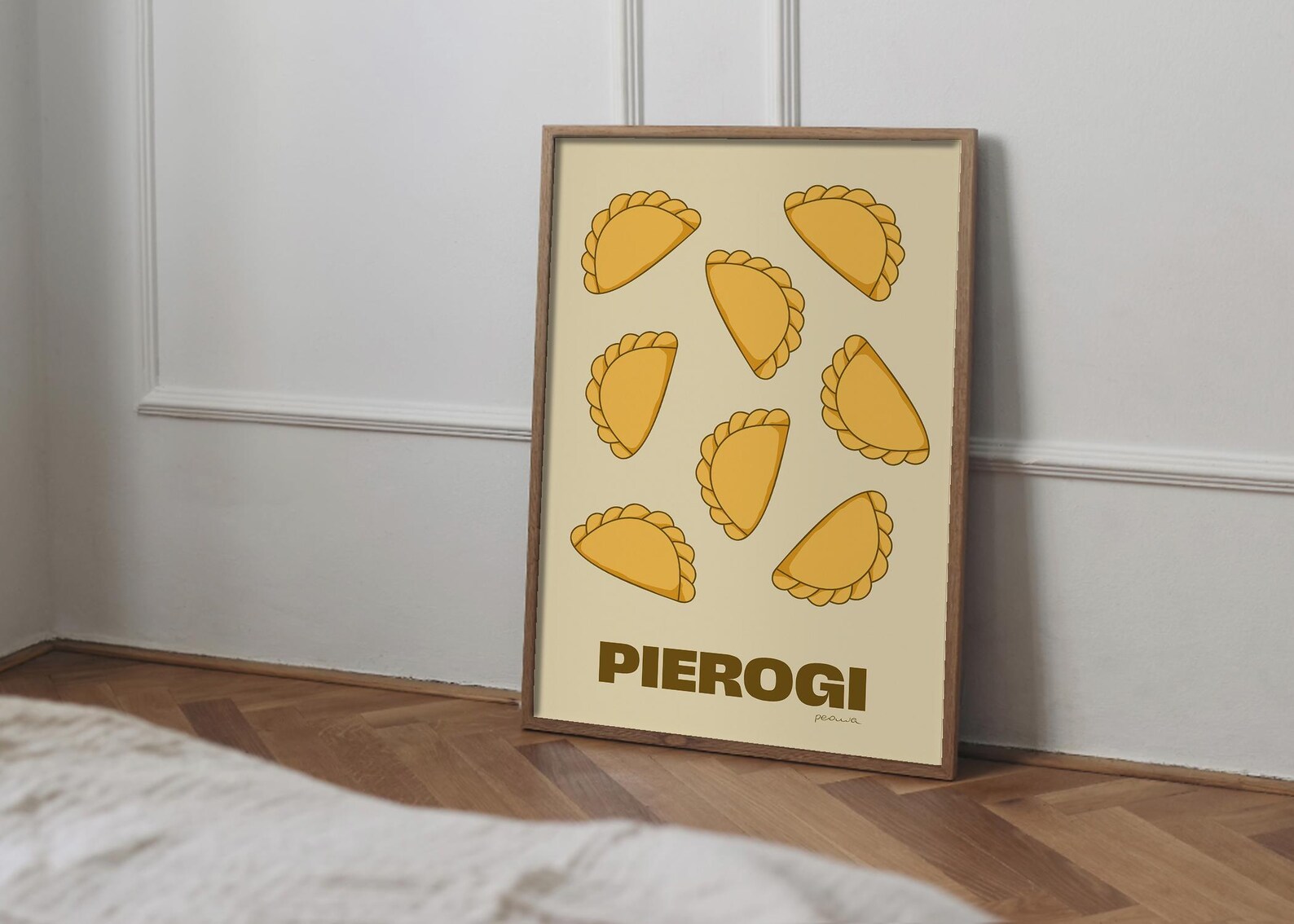 Polish Dumplings Poster Pierogi Wall Art Kitchen Print Aesthetic ...