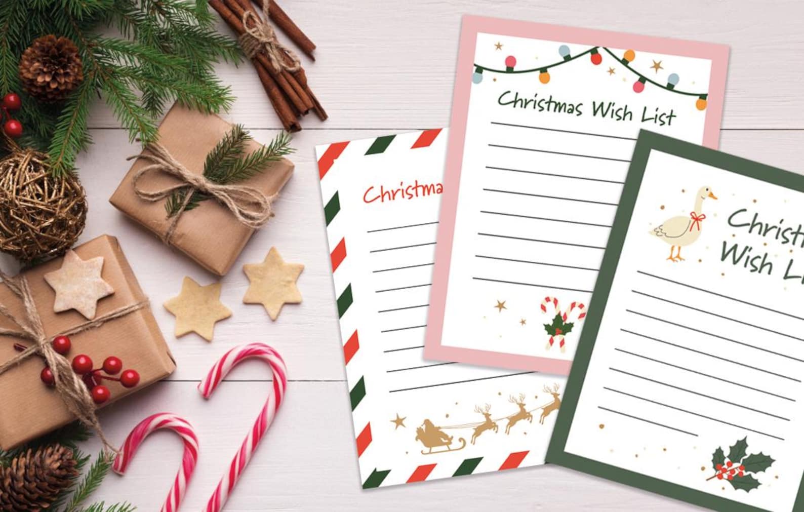Printable Christmas Wish List, Letter to Santa Printable, HOLIDAY ...