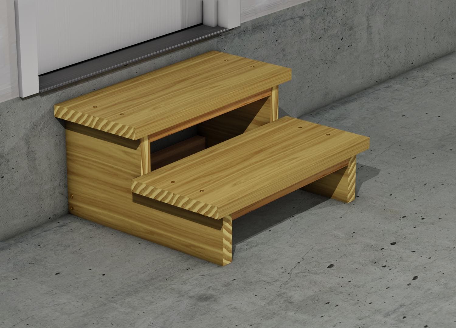 DIY Garage Stair Steps Plan: Multi-purpose Foot Ledge (PDF Download) - Etsy