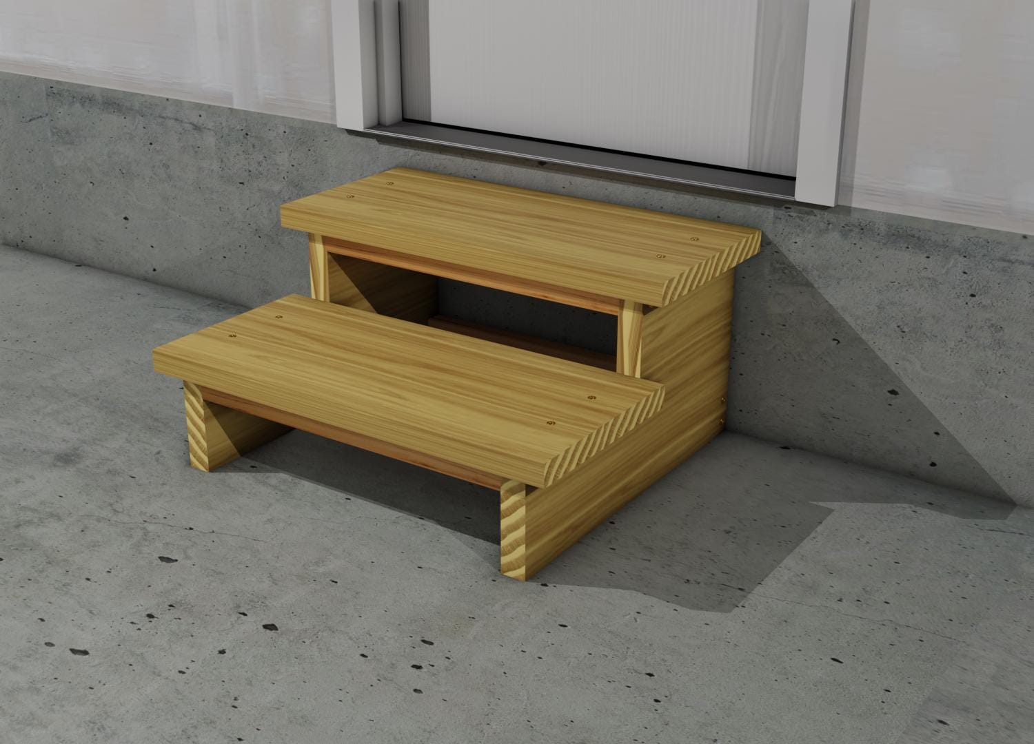 DIY Garage Stair Steps Plan: Multi-purpose Foot Ledge (PDF Download) - Etsy