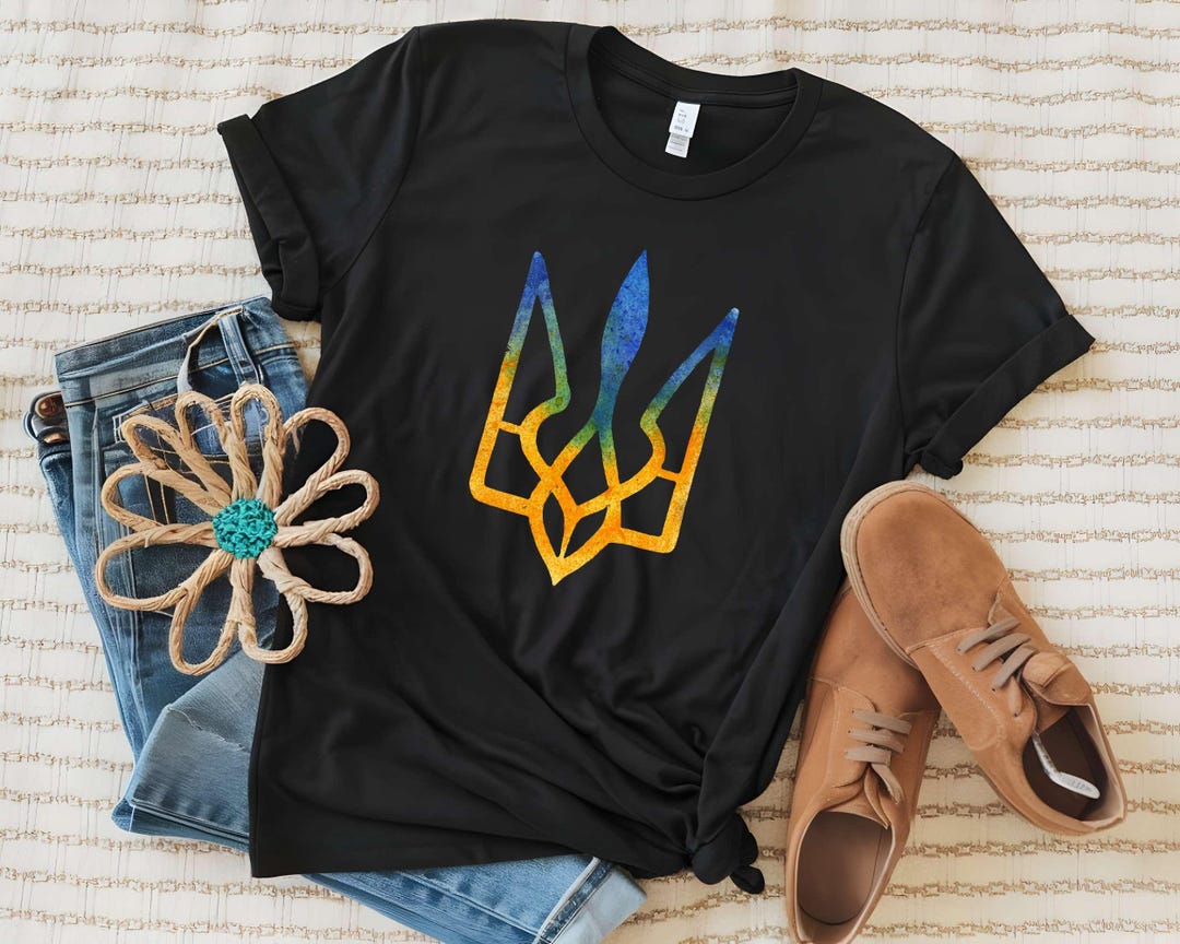 Ukraine Sweatshirt, Trident Hoodie, Ukrainian Flag Crewneck, Slava ...