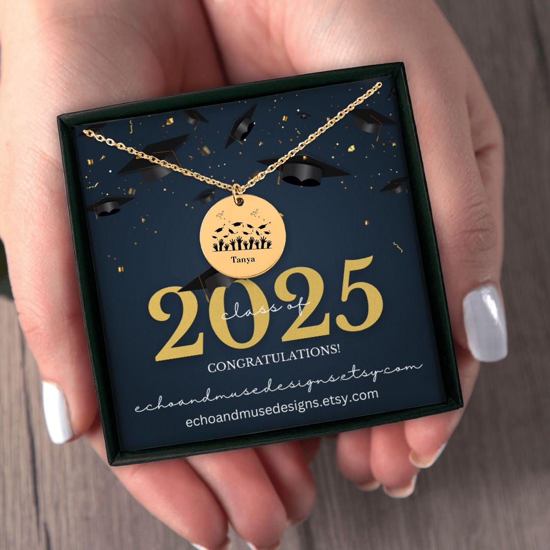 Graduation Coin Necklace 2025 Graduation Gift for Her Graduation Gift ...