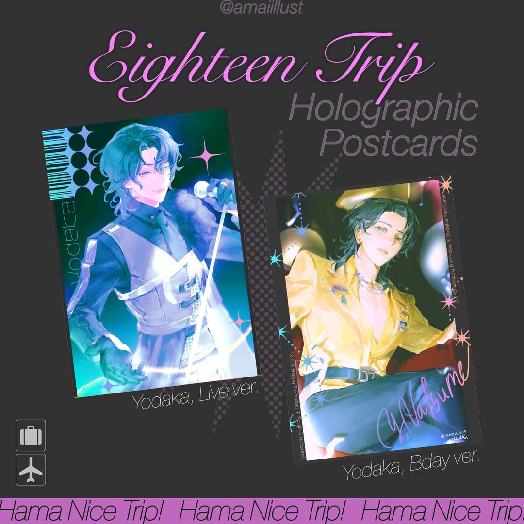 18TRIP | Holographic Postcards - Etsy