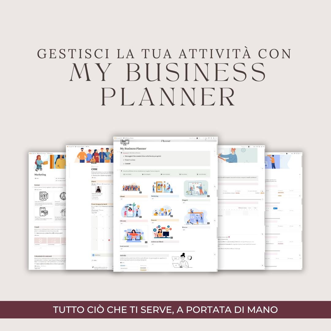 Notion Business Template in Italiano per Freelancer Con Gestione ...