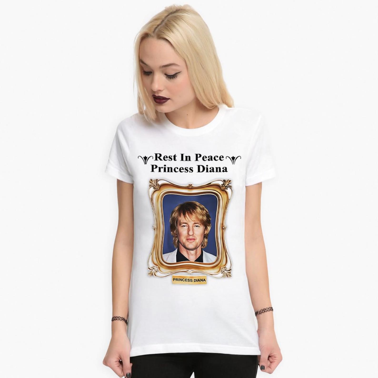 Rest in Peace Princess Diana Owen Wilson Funny T-shirt, Men's and Women ...