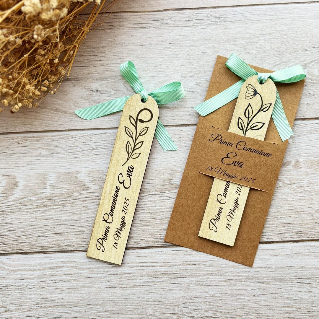 Wooden Bookmarks for Weddings - Personalized Wedding Gifts - First ...