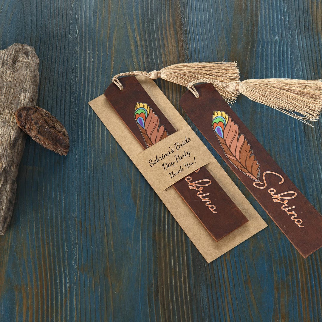 Custom Leather Bookmarks, Gifts for Readers, Gift for Book Lovers ...