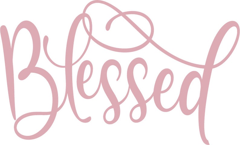 Blessed SVG - Etsy