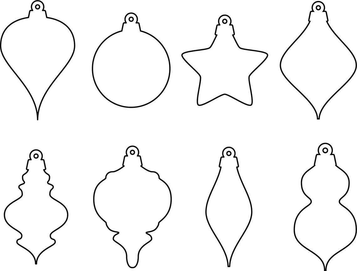 Eight Ornament Shapes - SVG - Etsy