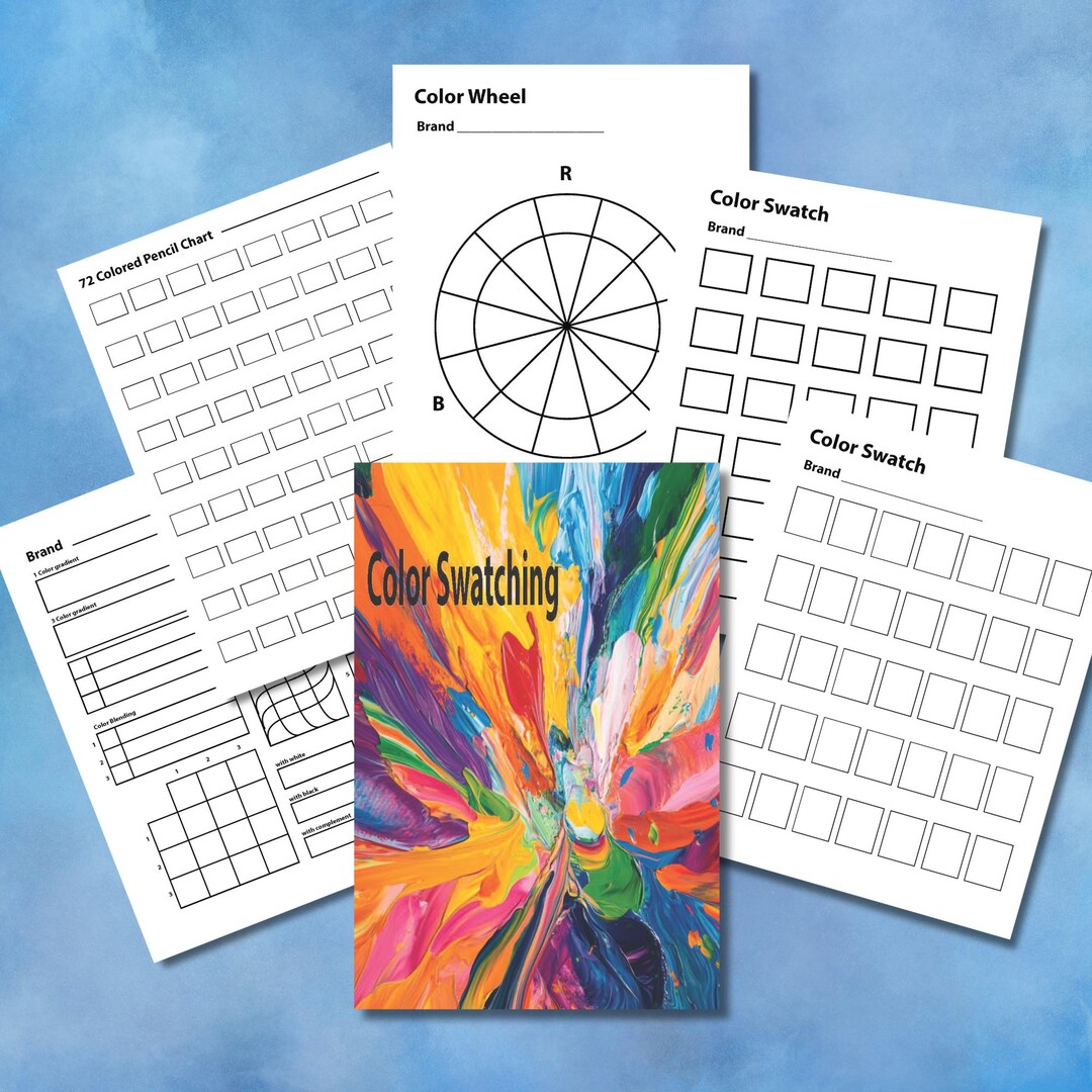 Color Swatching - Color Wheel - Printable - Etsy