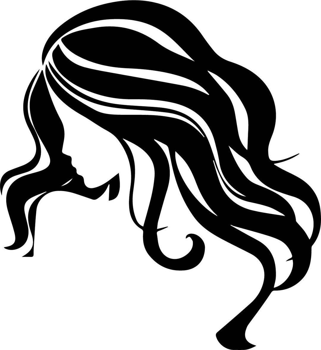 Long Hair SVG - Etsy