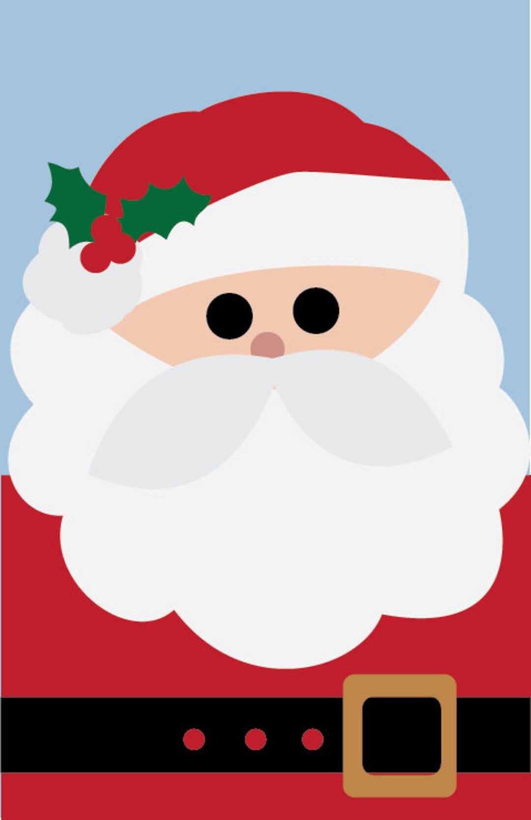 Simple Santa SVG - Etsy
